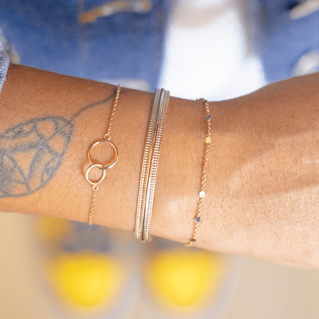 Jonc bracelet plaqué or - Le Loyal – Who We Are