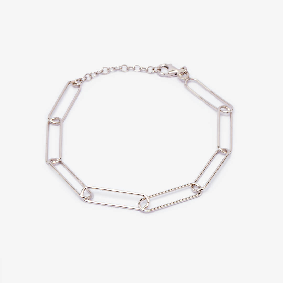 Bracelet grosse maille argent - Le Fiable – Who We Are